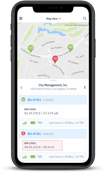 Smart Bins - Waste Level Monitoring - Simply Unified